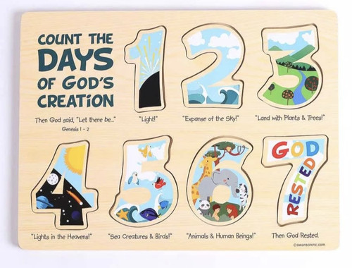 7 Days of Creation Wood Puzzle | Palma Smiley