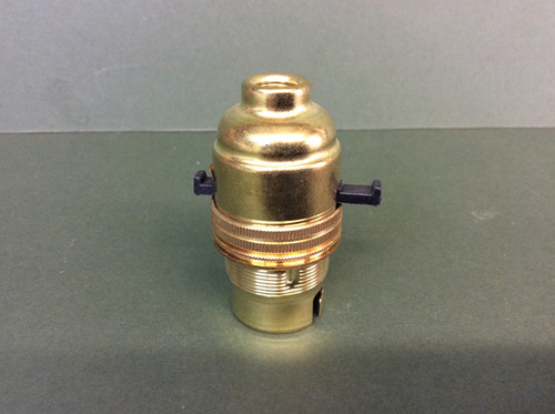 Brass Bayonet Cap Bulb Holder with switch | Stained Glass Craft