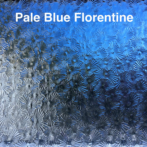 Pale Blue Florentine Wissmach 260mm x 205mm | Stained Glass Craft