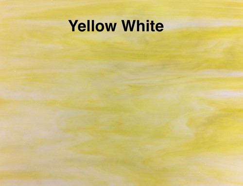 Opalescent yellow white | Stained Glass Craft