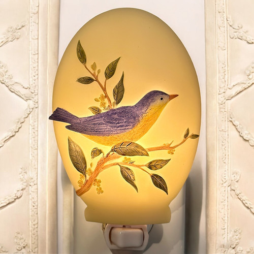 Warbler Blue Bird Night Light | Christopher Hiedeman