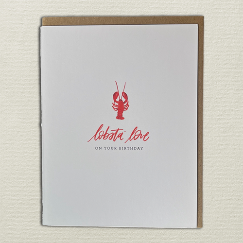 Lobsta’ Love birthday card | Different Drummer