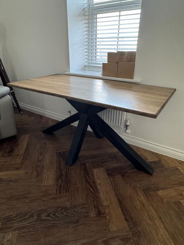 The Oak Spider Base Dining Table | SnowdoniaRusticPine