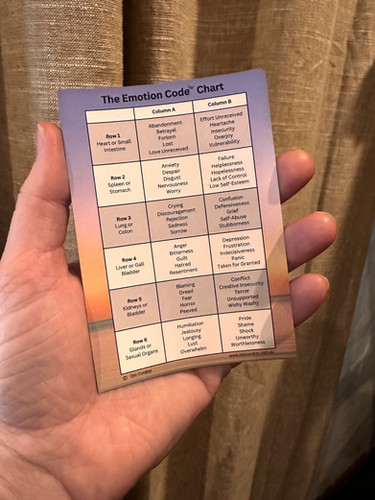 The Emotion Code Chart Magnet | Zen Curator
