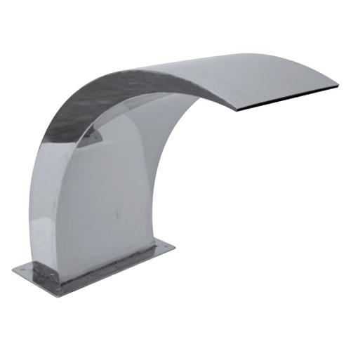 Stainless Steel Half Moon Fountain | Crystal Pools