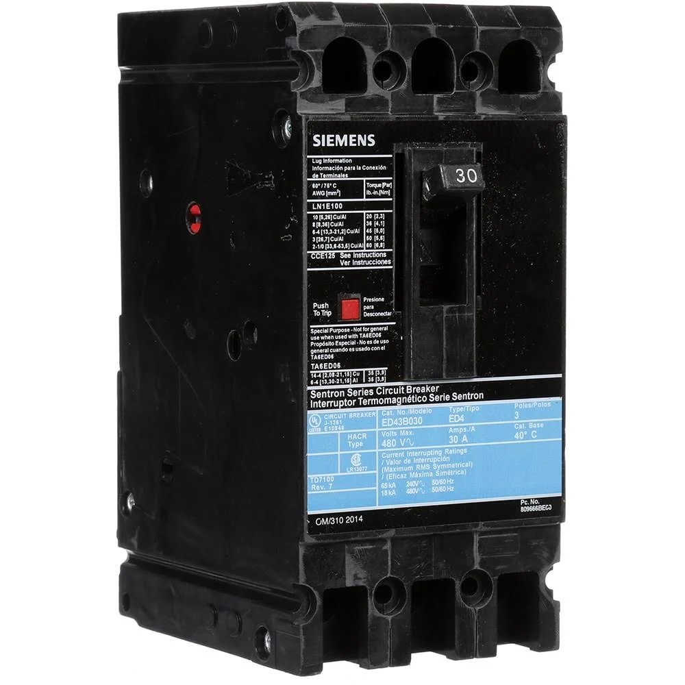 SIEMENS 3 POLE BREAKERS | Hawkeye Electric