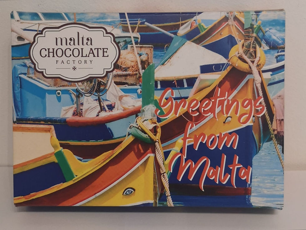 Greetings from Malta Message Box | Malta Chocolate