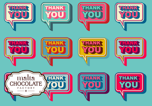 Thank You Message Box | Malta Chocolate
