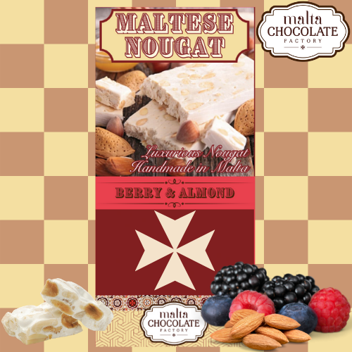 Maltese Nougat Berry & Almond | Malta Chocolate