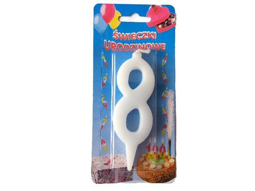 Cipars - svece balta 8 | Gafū