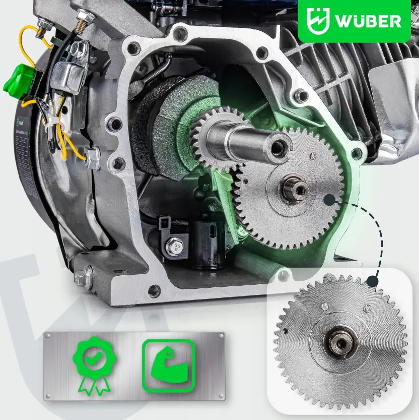 Двигун внутрішнього згоряння 7кВт 20мм WUBER (Польща) | TechnoShop-NV