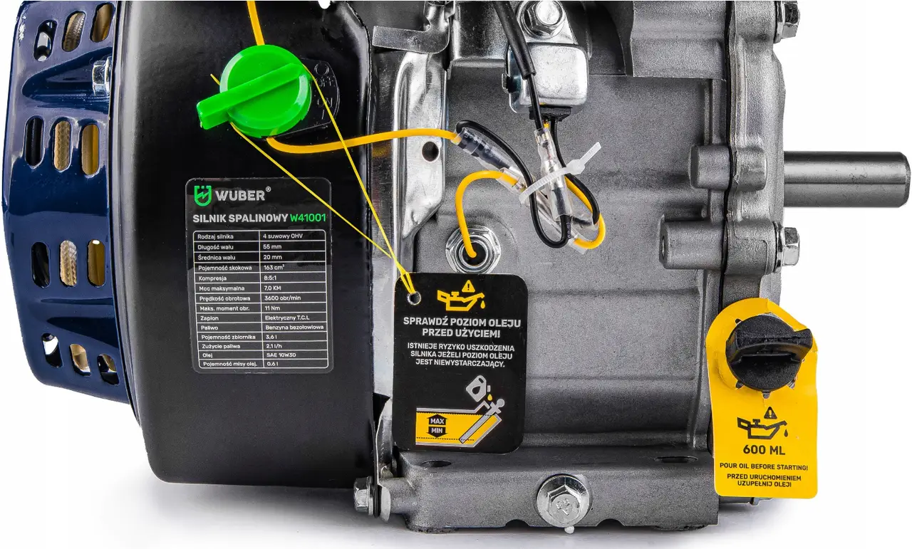 Двигун внутрішнього згоряння 7кВт 20мм WUBER (Польща) | TechnoShop-NV