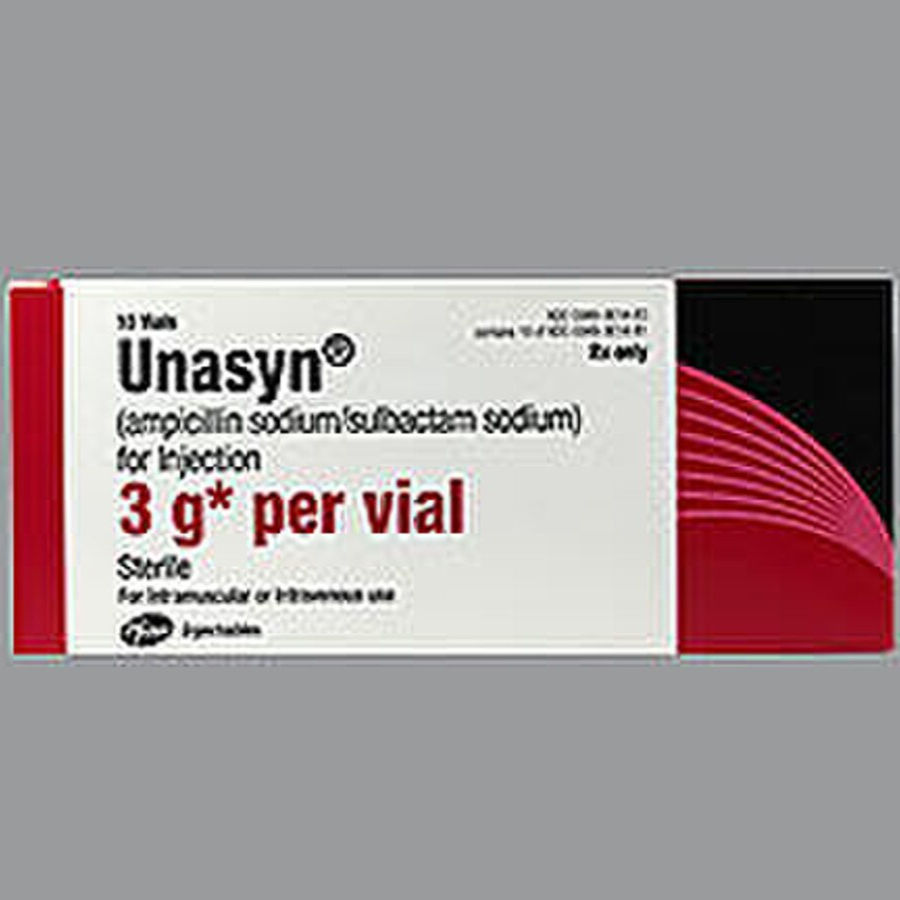 UNASYN [Ampicillin/Sulbactam] 3gm 10ct Vial Powder PF | Prime Pharma