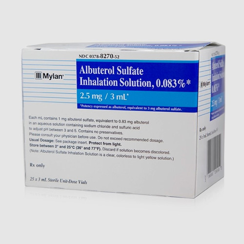 Albuterol Sulfate Inh Sol 0.083% 2.5mg/3ml | Prime Pharma