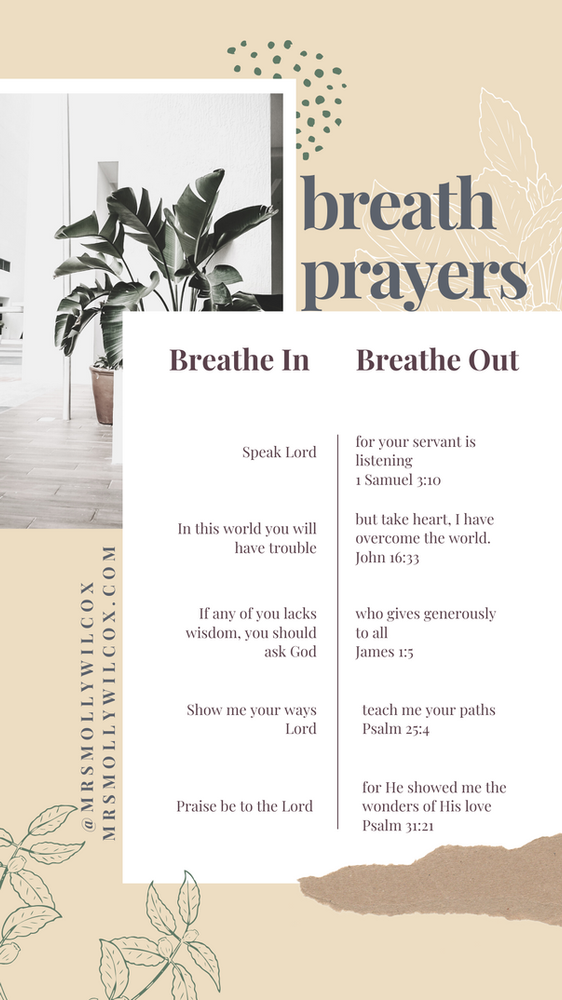 5 Breath Prayers from Scripture