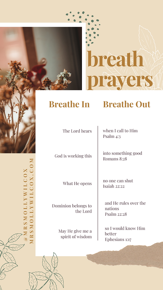 5 Breath Prayers from Scripture (Part 2)