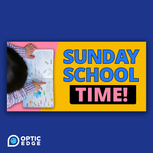 Editable Sunday School Slide | Optic Edge