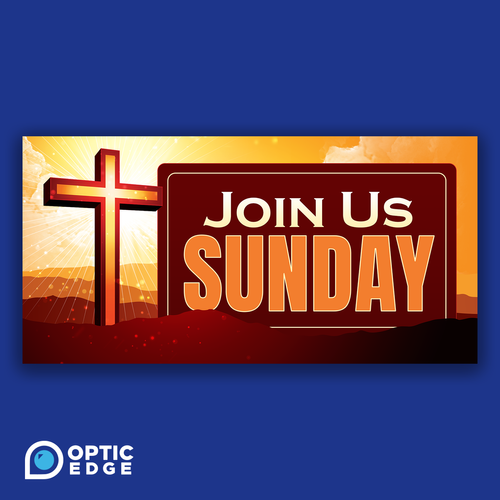 Stock Join Us Sunday Slide | Optic Edge