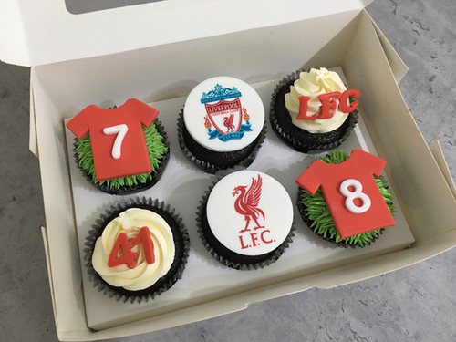 Liverpool Theme Cupcakes | Cake Genie Home