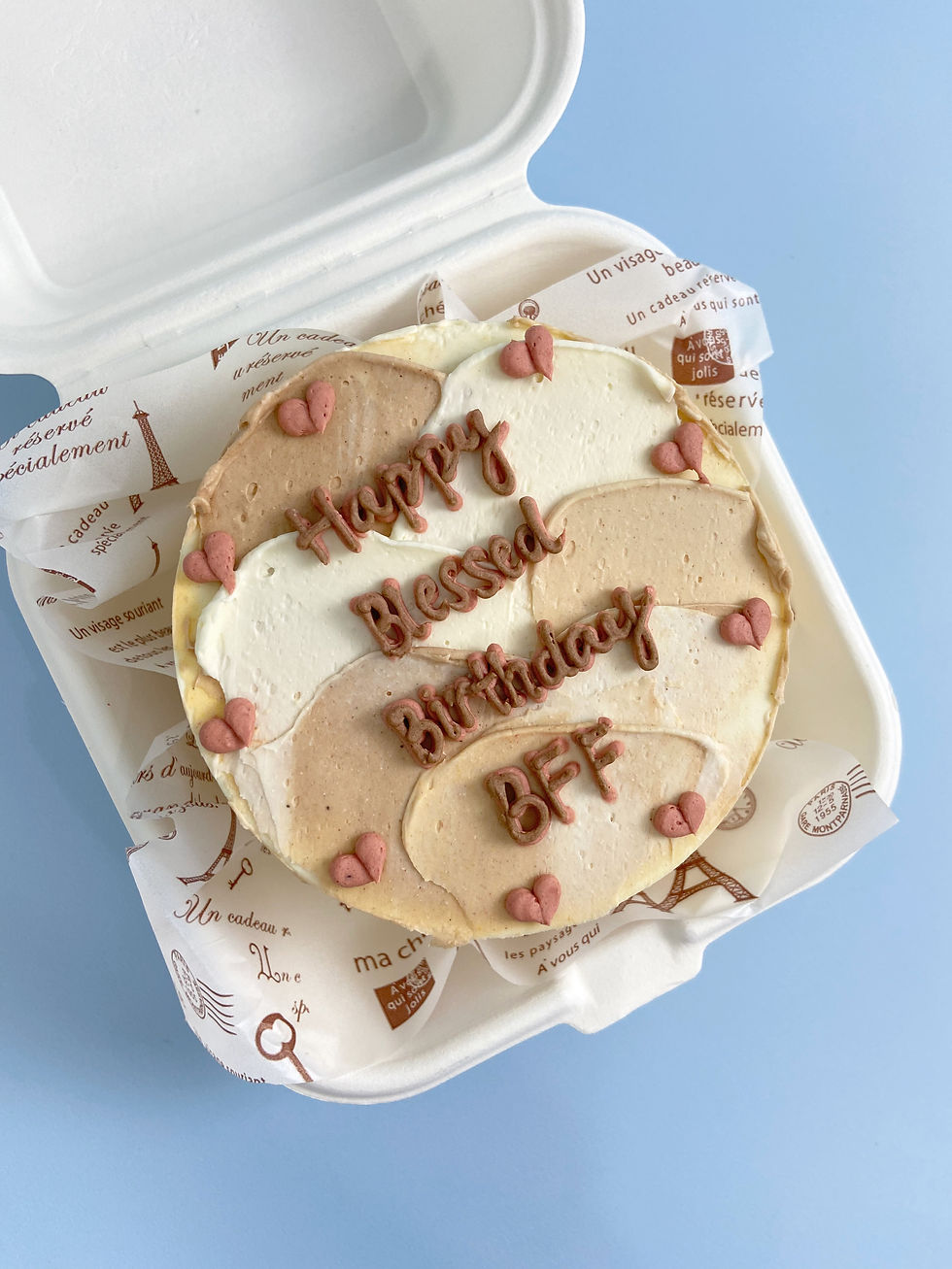 Minimalist Abstract Bento Cake | Cake Genie Home