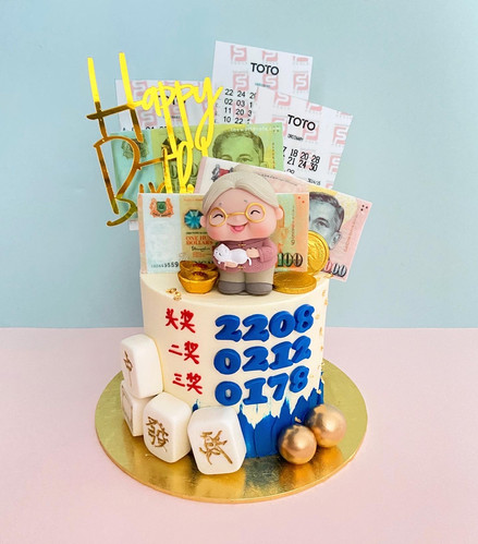 4D Numbers, TOTO & Mahjong Cake with Grandma | Cake Genie Home