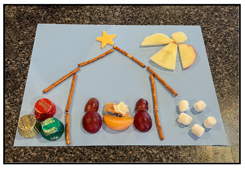 an edible Nativity! a snack to share with our Littles!