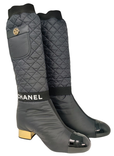 Chanel 2 In 1 High boots FW 2021/22 - Black | Luxsecondsnob