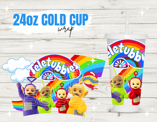 24oz UV DTF Wrap - Teletubbies | BOSS Babe Wholesale