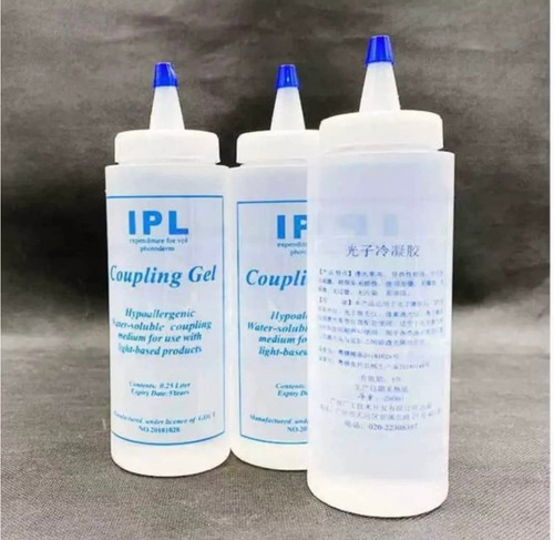 Coupling and Cooling Gel Use with IPL Hair Removal Device and Beauty ...