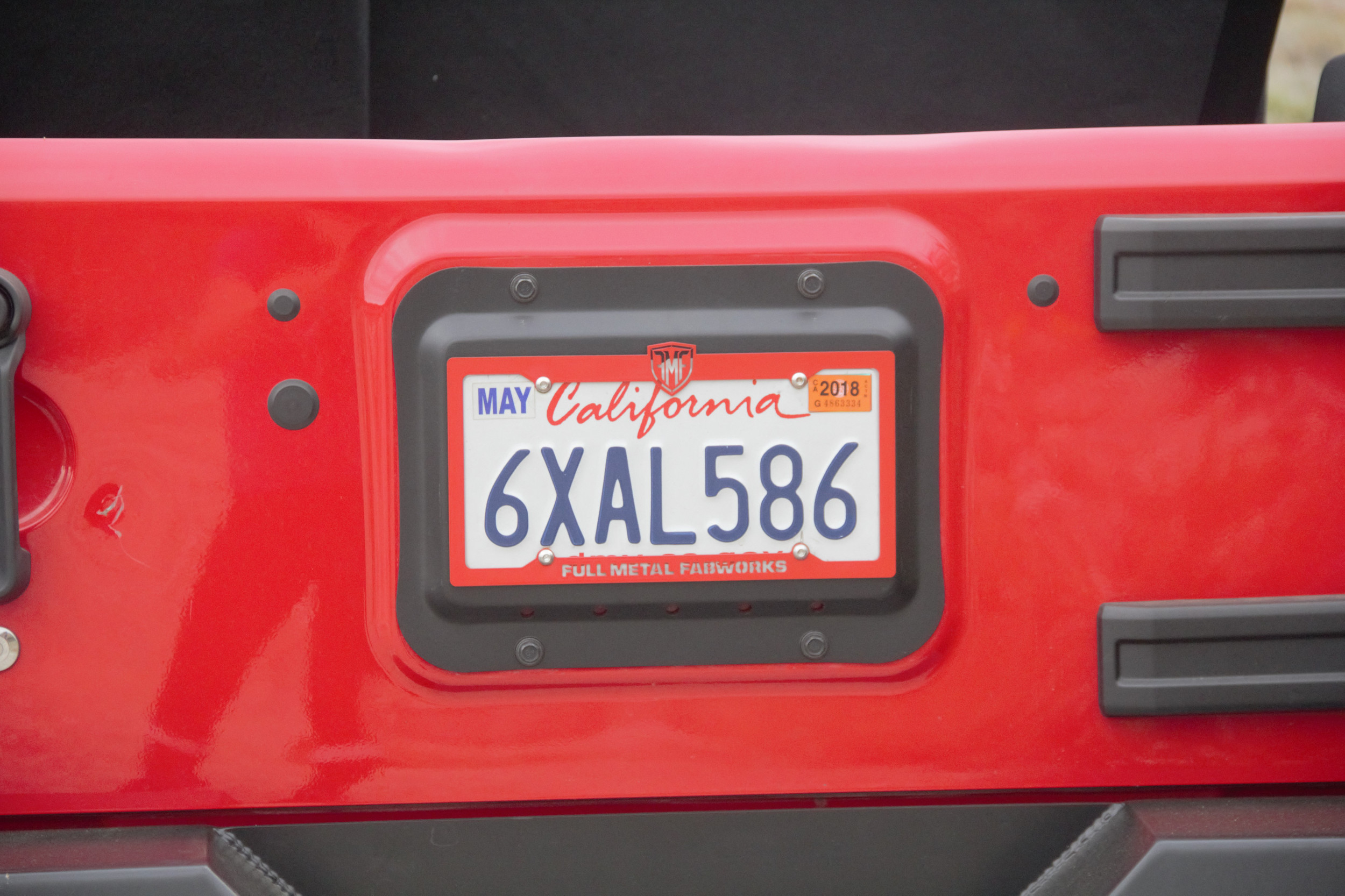 Full Metal Fabworks Jeep Jk License Plate Relocation