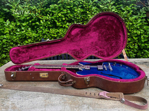 ♚Vintage♚2002 Gibson ES-335 Dot Figured♚BEALE STREET BLUE♚AAA TIGER ...