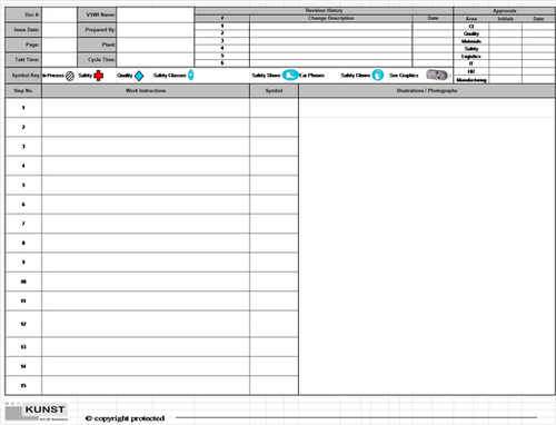 Visual Standard Work Instruction | Kunst Solutions