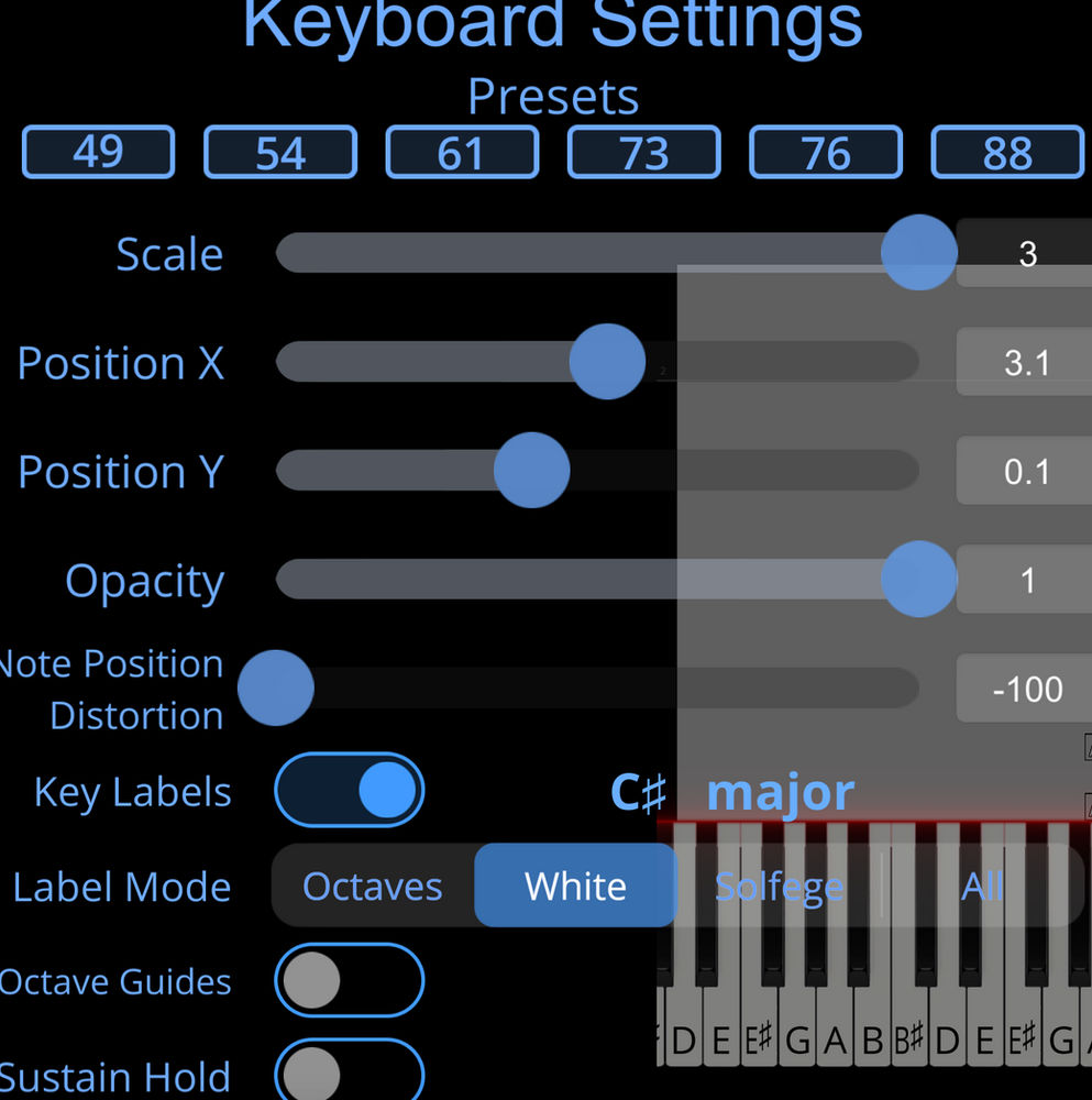 How can I increase the scale of the keyboard so that it will show at ...