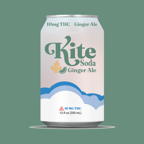 Ginger Ale 10mg THC Soda 4-pack | KITE SODA