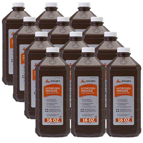 Swan Hydrogen Peroxide Antiseptic Topical Solution Box of 12 | Ferguson ...