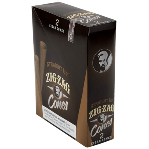 Zig Zag Cigar Cones STRAIGHT UP 2 Cones Per 15 Pack | Ferguson Distributor