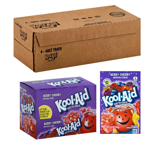 Kraft Kool Aid Berry Cherry Beverage, Unsweetened Bulk Wholesale Case ...