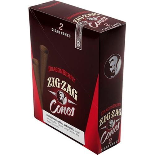 Zig Zag Cigar Cones DRAGONBERRY 2 Cones Per 15 Pack | Ferguson Distributor