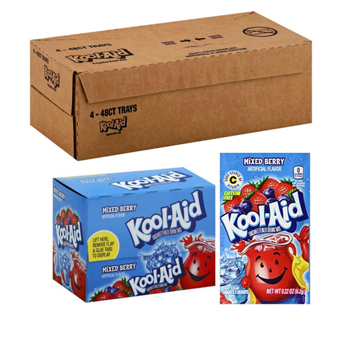 Kraft Kool Aid Mixed Berry Beverage, Unsweetened Bulk Wholesale Case ...