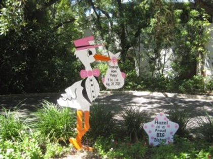 Parker, CO Stork Lawn Signs ~ Stork Rentals of Denver ~ Yard Sign Birth ...