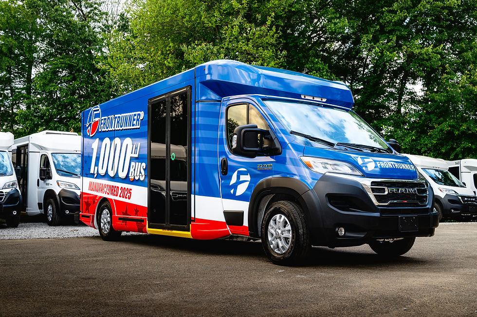 Frontrunner Celebrates 1,000th Low-Floor Minibus Milestone