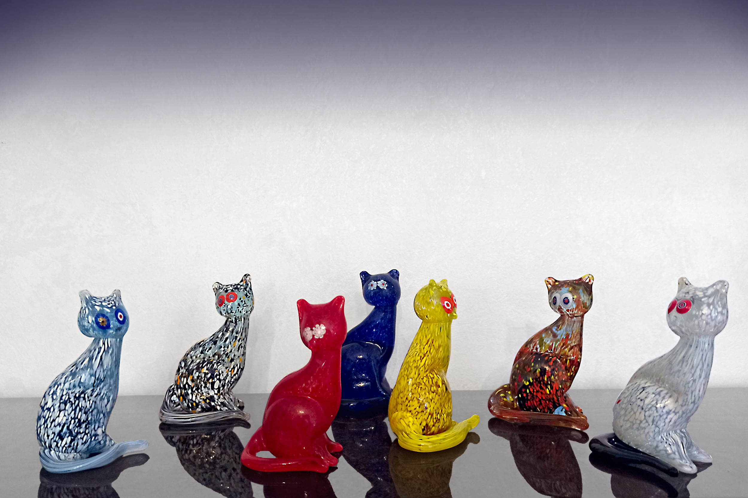 Original Murano Glass|Glass Cats|Art Murano|ADC Gallery