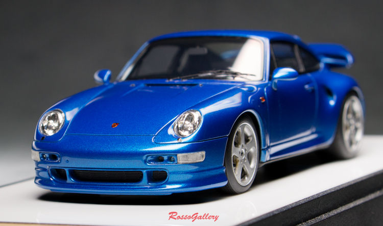 Porsche 911 (993) Turbo S Ruf Wheels 1996 Metallic Blue | Dieharddiecast