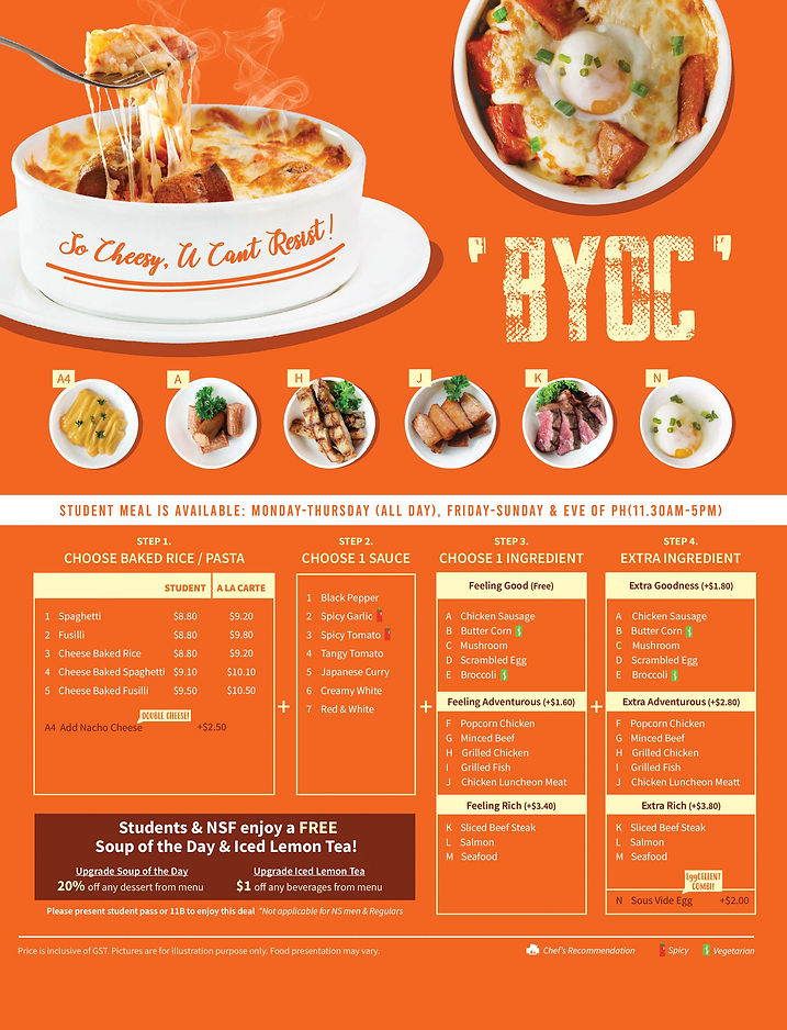 MENU | Eighteen Chefs