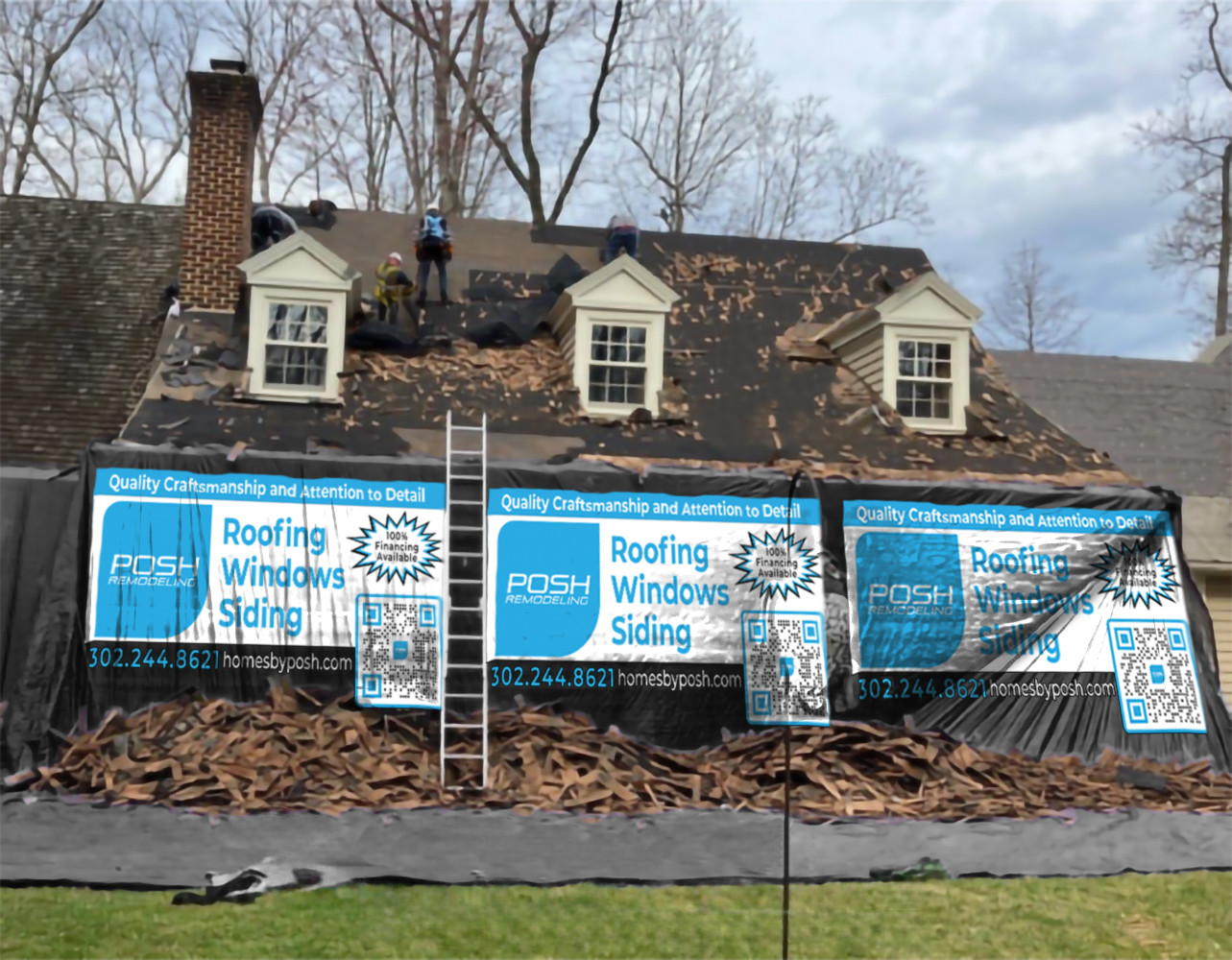 The Smart Tarp | Custom Printed Roofing Tarps