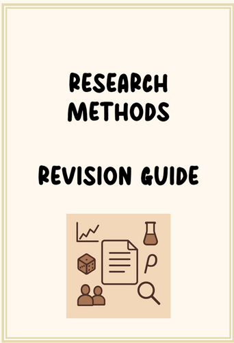 Research Methods Study Guide AQA Psychology NEW SPEC | Aceyourpsychology