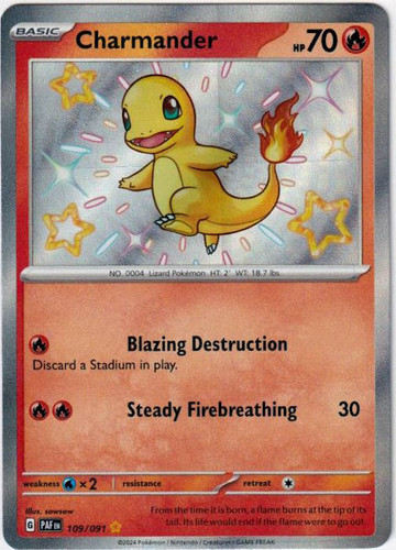 Charmander - 109/091 - Paldean Fates | Collect all Games
