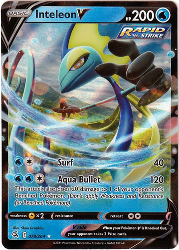 Inteleon V - 078/264 - Fusion Strike | Collect all Games