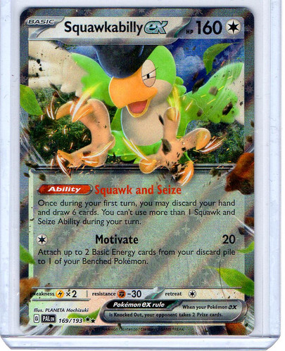 Squawkabilly ex - 169/193 - Paldea Evolved | Collect all Games