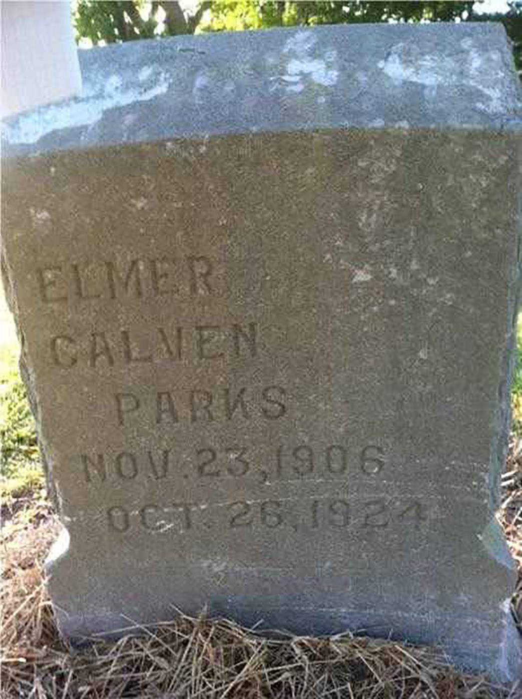 Parks, Elmer Calven - Crown Hill Cemetery Association